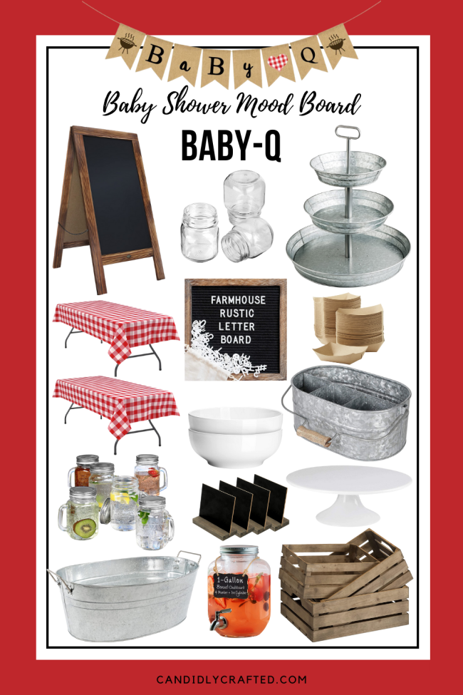 Baby Q Baby Shower Mood Board - Candidly Crafted